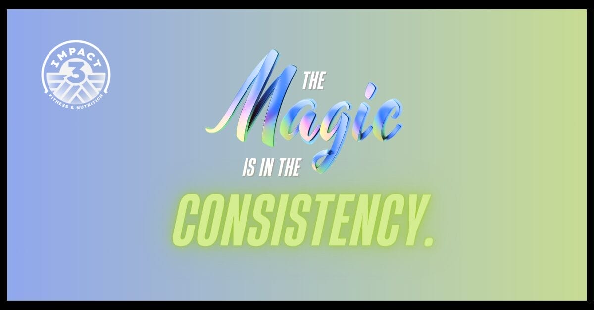 That Magic You're After ---> Consistency